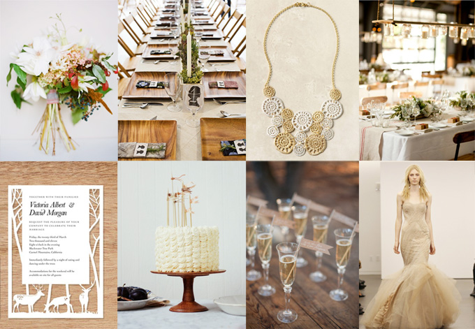 Inspiration Board | Woodland Chic | Glamour & Grace
