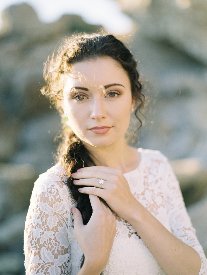 Photo Fridays | Romantic Coastal Bridal Portraits | Glamour & Grace