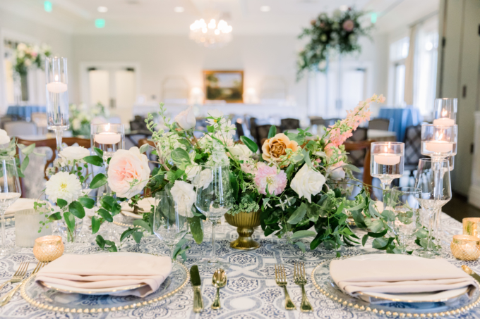 Classic Blue and Gray Wedding | Glamour & Grace