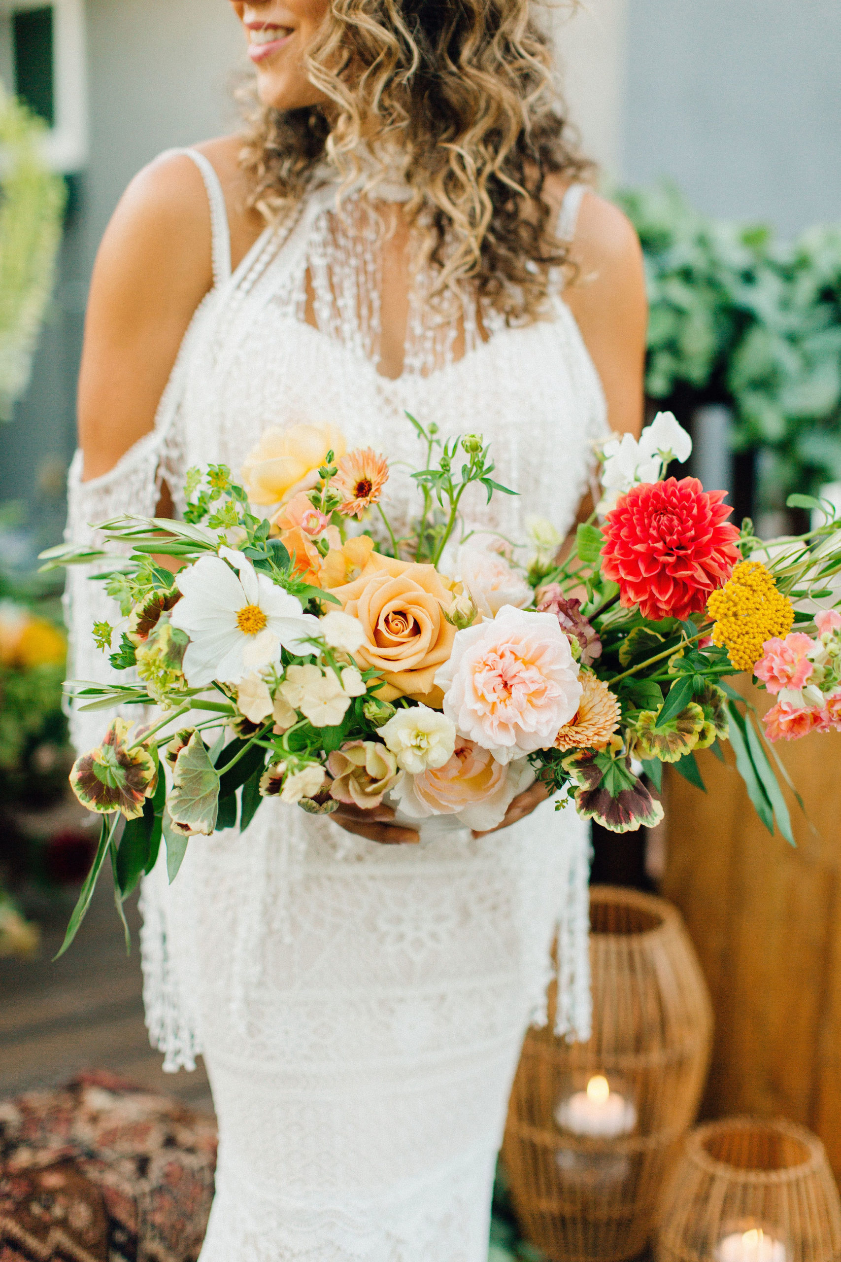Boho Fall Backyard Wedding Ideas | Glamour & Grace